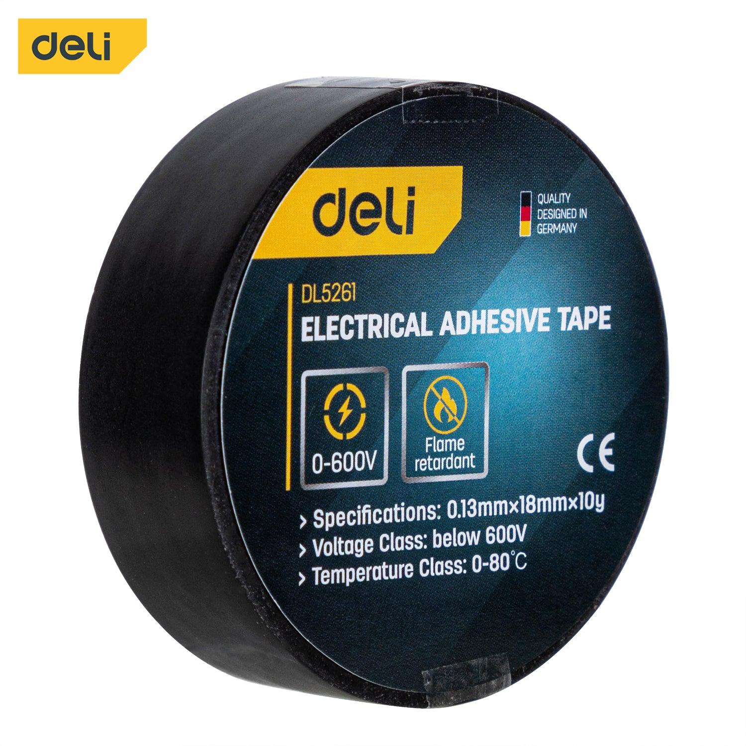 Deli Electrical Insulation Tape (Black) - شريط عازل كهربائي – Deli ...